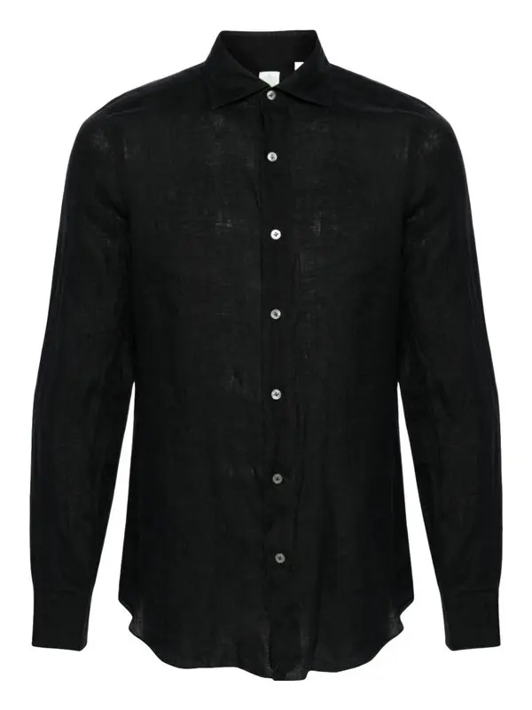 FINAMORE 1925 Button-down Shirt - Black