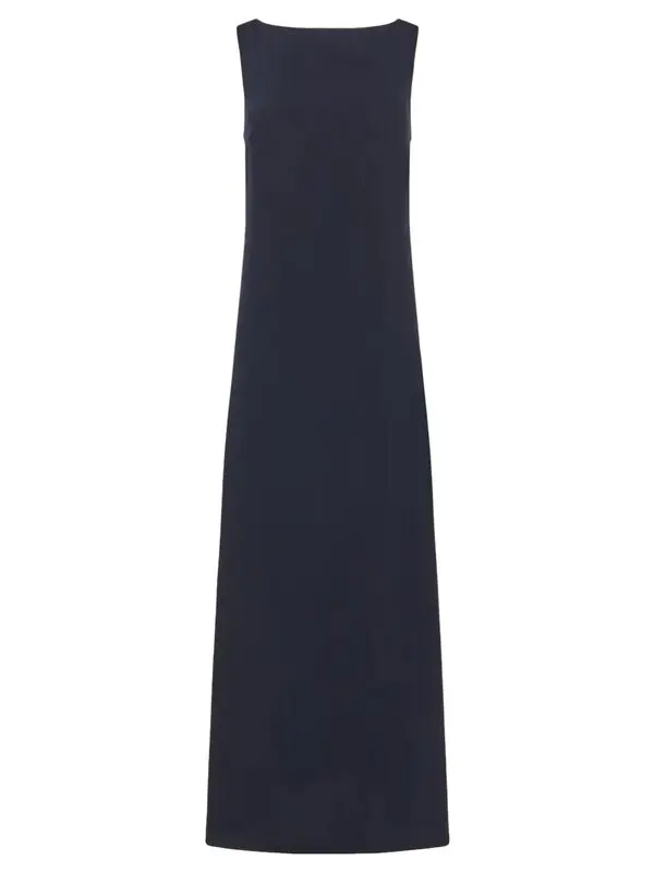 P.a.r.o.s.h Twist Detail Open Back Maxi Dress - Blue