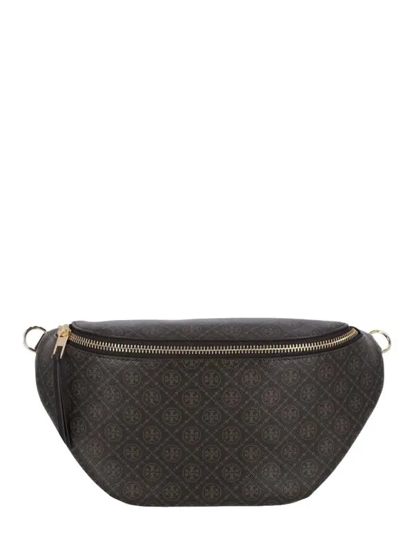 Tory Burch T Monogram Zipped Belt Bag - Brown
