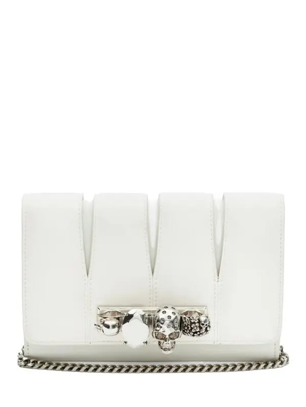 Alexander McQueen The Slush Chained Clutch Bag - White