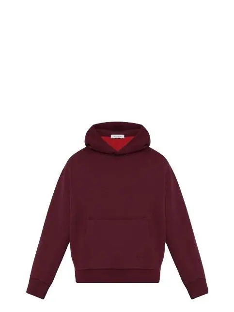 Givenchy Hoodie In Scuba With Embroidery - Red