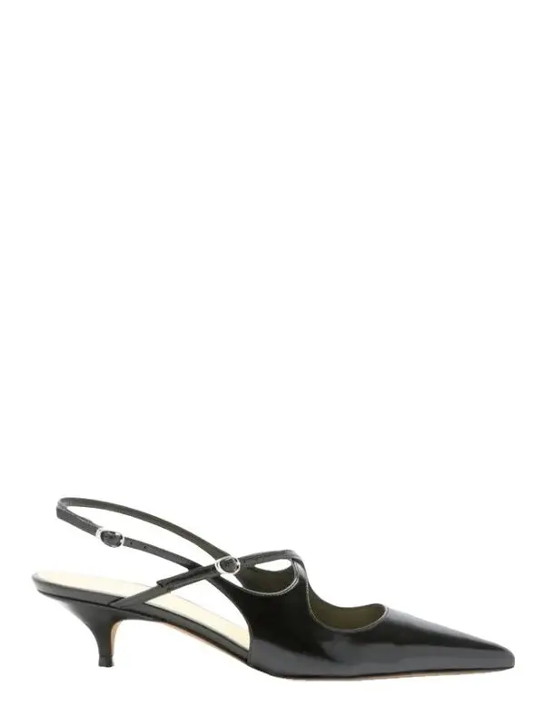 Proenza Schouler Pointed Toe Slingback High Heel Sandals - Black