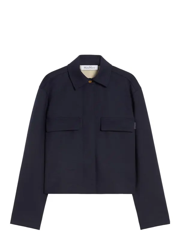 Max Mara Milan Jersey Jacket - Navy Blue