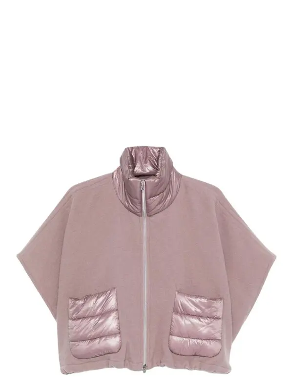 Herno Quilted Pocket Fleece Jacket - Nude