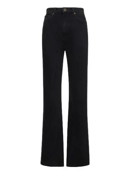 Khaite Five-pocket Denim Trousers - Black