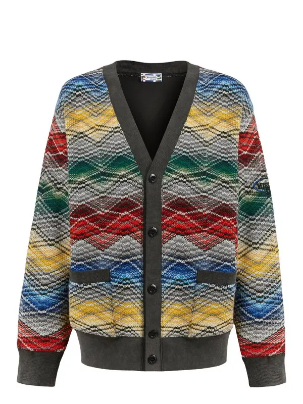 Missoni Zigzag V-neck Cardigan - Black