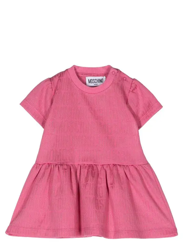 Moschino Jacquard Flared Dress - Pink