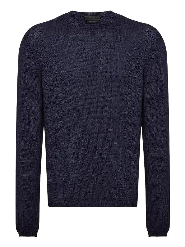 Prada Cashmere Crew-neck Sweater - Blue