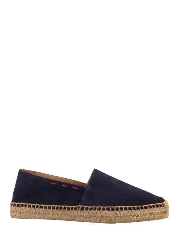 Kiton Square-toe Slip-on Espadrilles - Blue
