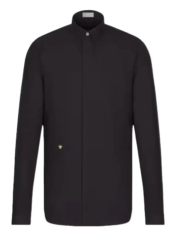 Dior Bee Embroidered Shirt - Black
