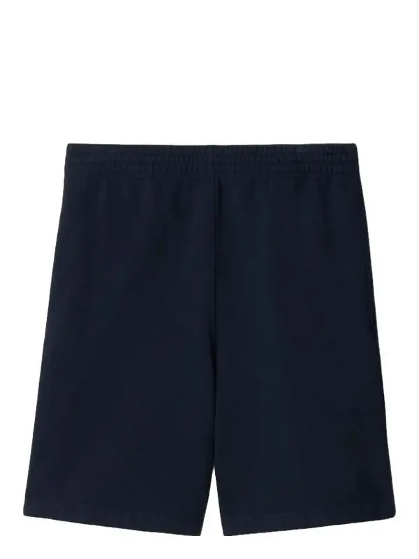 Burberry Ekd Appliqué Cotton Shorts - Black