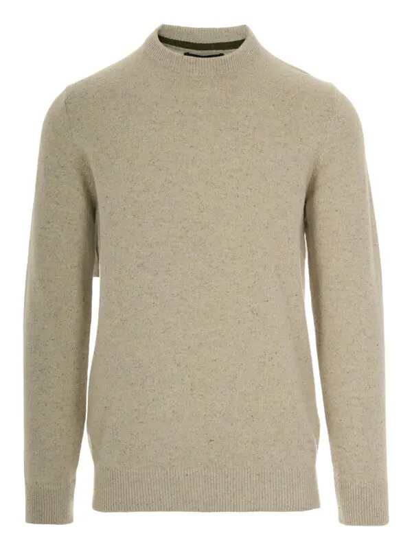 Barbour Speckled Crew Neck Sweater - Nude