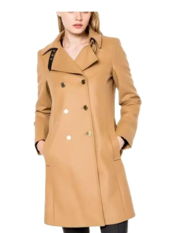 Emporio Armani Double-breasted Trench Coat - Nude