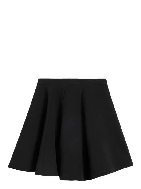 Ami High-waist Pleated Skirt - Black
