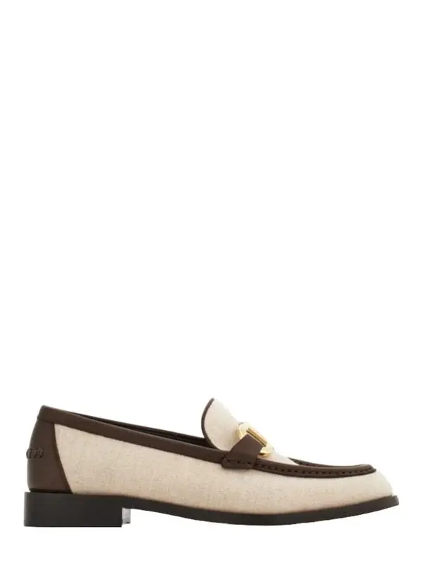 FERRAGAMO Maryan Gancini Loafers - Nude