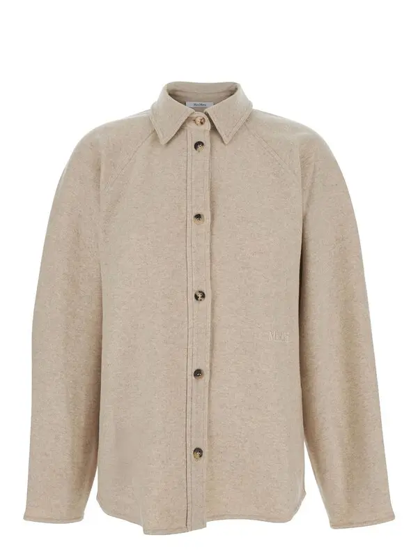 Max Mara Long-sleeved Shirt - Nude