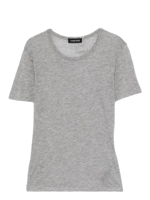ANINE BING Round Neck Short-sleeve T-shirt - Gray