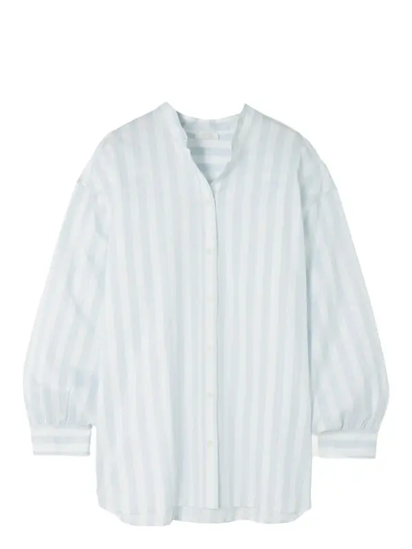 ERES Striped Cotton Shirt - White