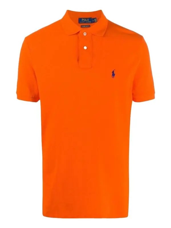 Polo Ralph Lauren Logo Embroidered Polo Shirt - Red