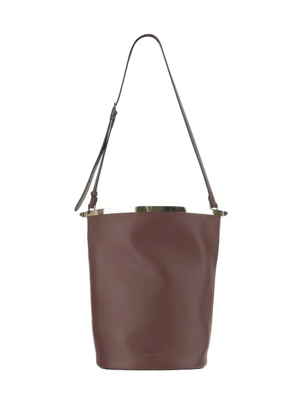 TOD'S Logo Embossed Bucket Bag - Red