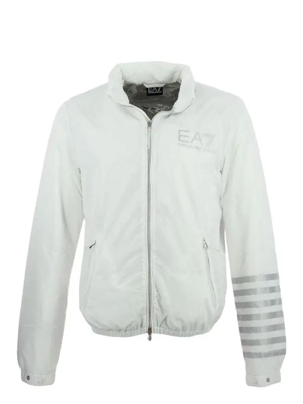 EA7 Logo Letter Casual Jacket - White