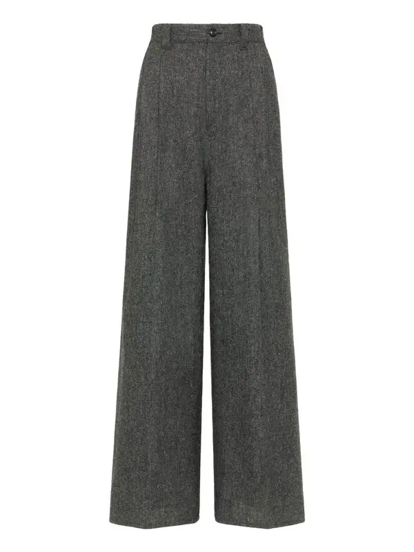MAISON MARGIELA Wide-leg Trousers - Dark Gray