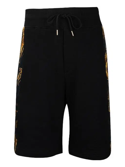 Versace Baroque Print Sweat Shorts - Black