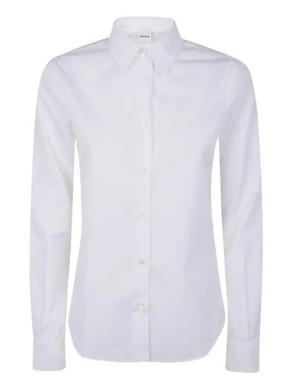 Aspesi Long Sleeve Button Down Shirt - White