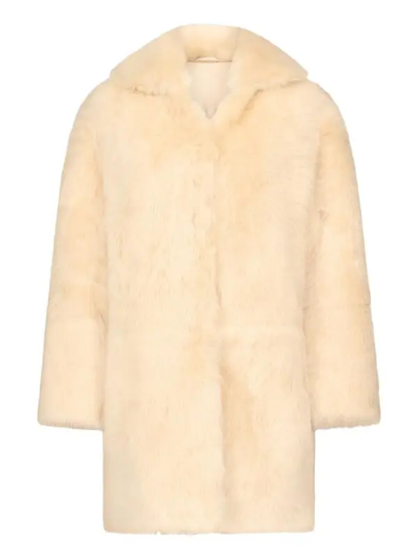 Loulou De Saison Ruben Lamb-fur Coat - Butter
