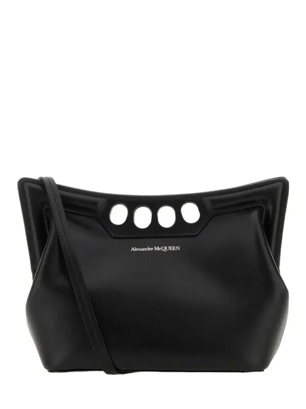 Alexander McQueen The Peak Bag Mini Crossbody Bag - Black