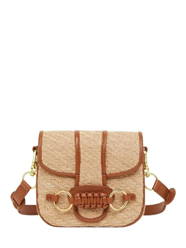 See By Chloé Saddie Engraved-logo Crossbody Bag - Nude
