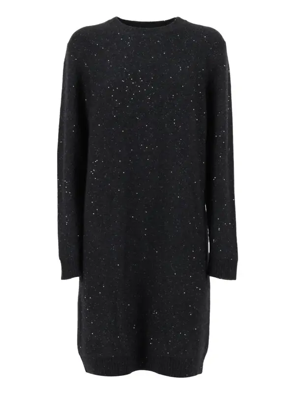 Fabiana Filippi Embellished Knit Dress - Black