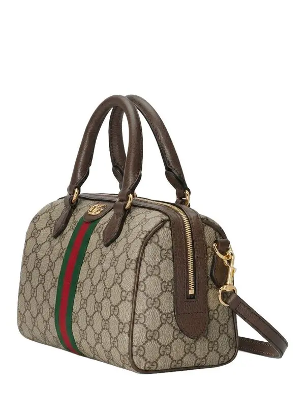 Gucci Ophidia Gg Small Top Handle Bag - Beige/ebony