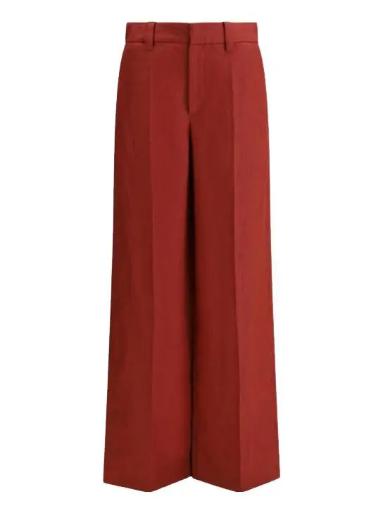 Brunello Cucinelli Tailored Wide-leg Trousers - Red