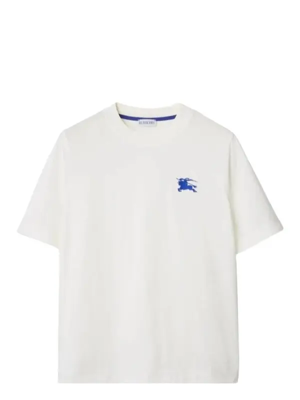 Burberry Embroidered Crewneck T-shirt - Gray