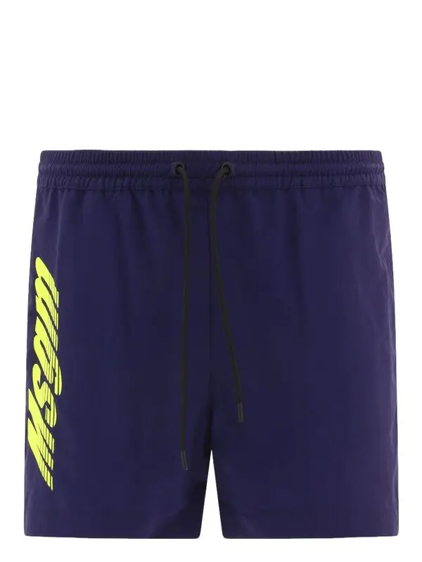 MSGM Logo Swim Shorts - Black