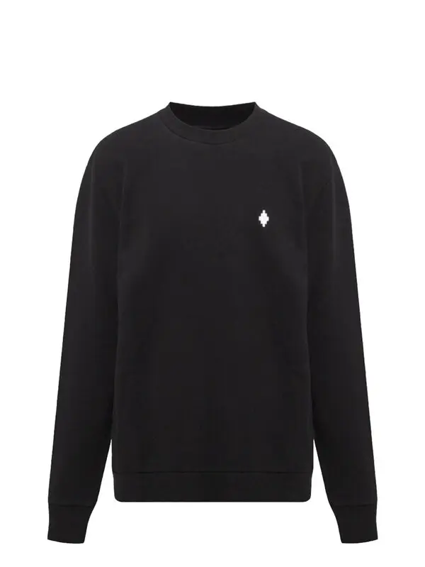 MARCELO BURLON COUNTY OF MILAN Embroidered Crewneck Sweatshirt - Black