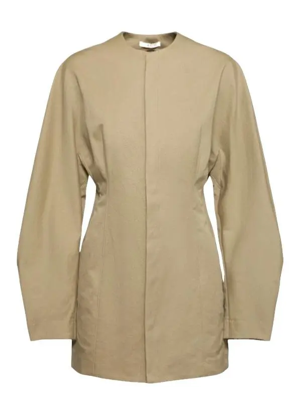 Auralee Long-sleeved Crew Neck Casual Jacket - Nude