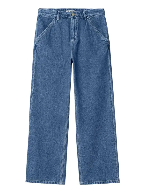Carhartt Work In Progress Belt Loop Denim Trousers - Blue