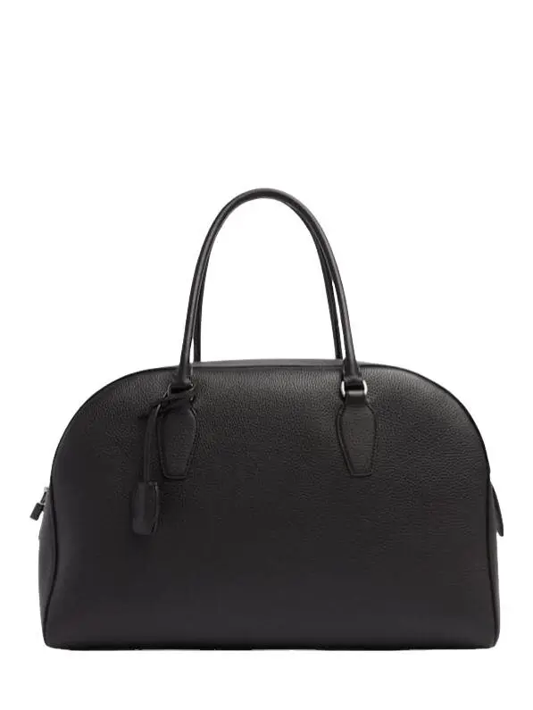 THE ROW Zippered Top Handle Bag - Black