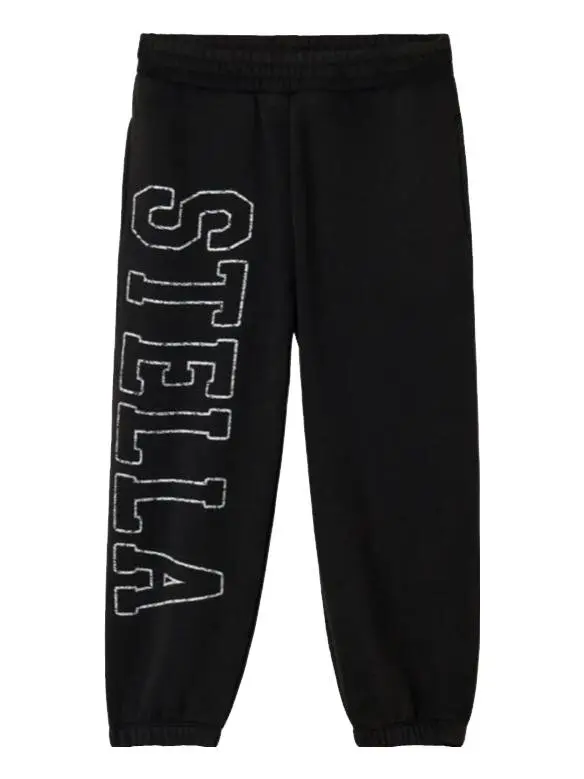 Stella McCartney Logo Print Sweatpants - Black