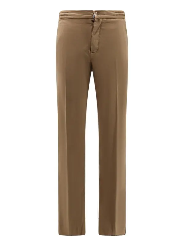 Kiton Pressed Crease Pants - Green