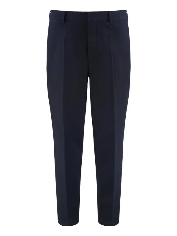 Hugo Boss Pleated Wool Trousers - Black