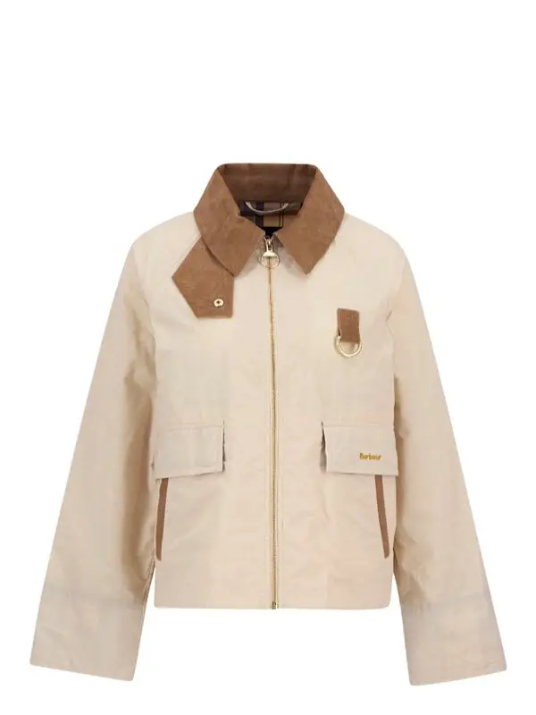 Barbour Checked Cuff Zip Jacket - Jasmine/dress