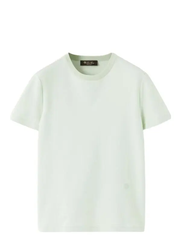 Loro Piana My T-shirt With Embroidered Logo - Iced Noise