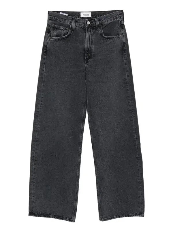 AGOLDE Low Curve Tapered Jeans - Black