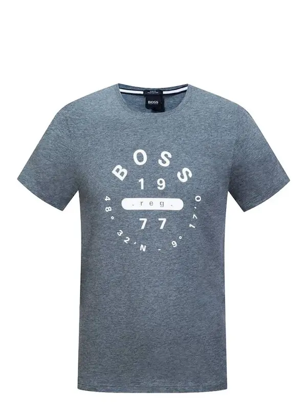 Hugo Boss Logo Short-sleeved T-shirt - Gray