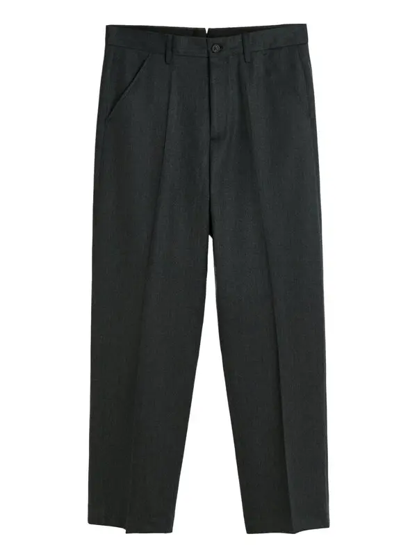 Our Legacy Belt Loop Wool Casual Pants - Charcoal-grey