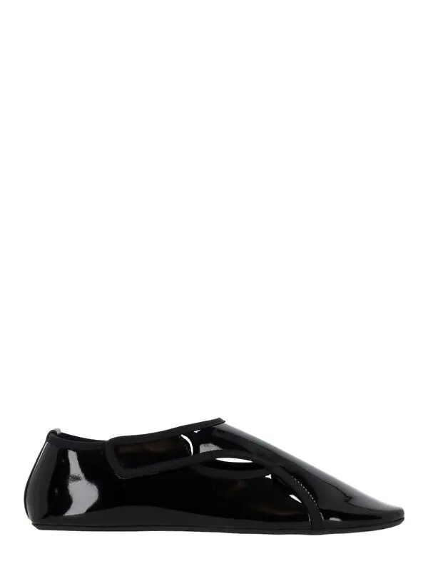 Alaïa Glossed Ballet Flats - Black