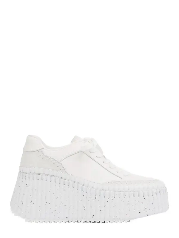 Chloé Nama Platform Sneakers - White